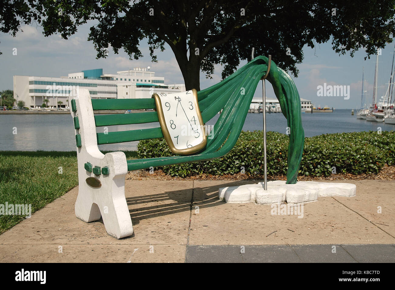 The Twisted bench outside the Salvador Dali Museum in St Petersburg ...