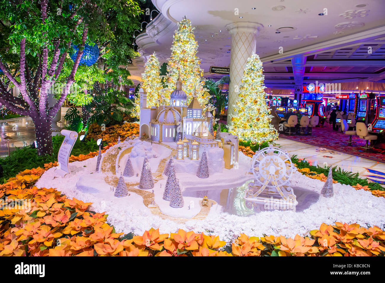 The interior of Wynn Hotel and casino in Las Vegas Stock Photo - Alamy