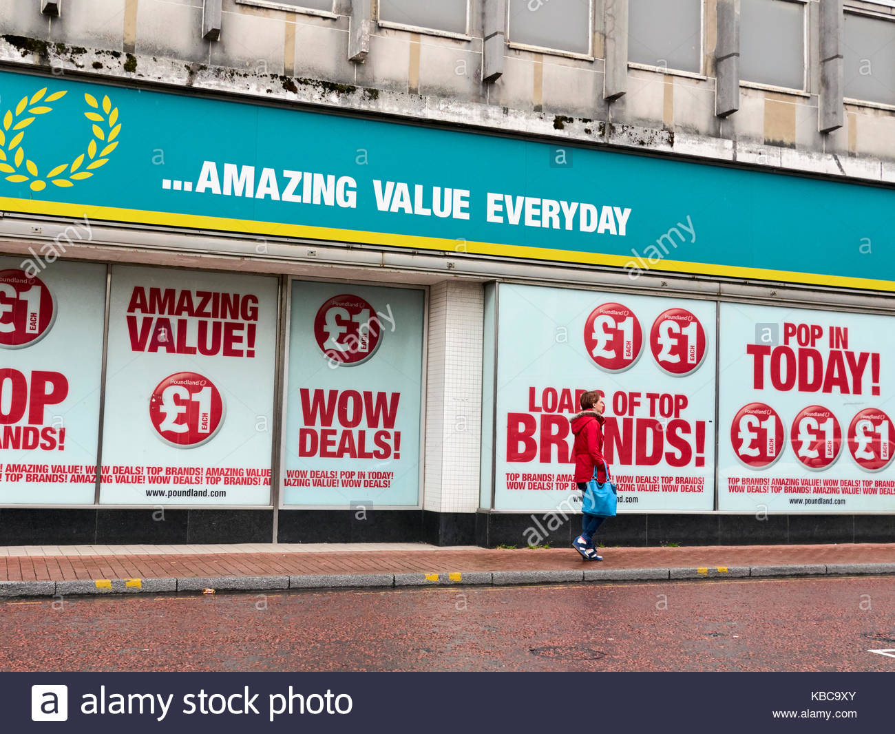 Poundland Window High Resolution Stock Photography and Images - Alamy