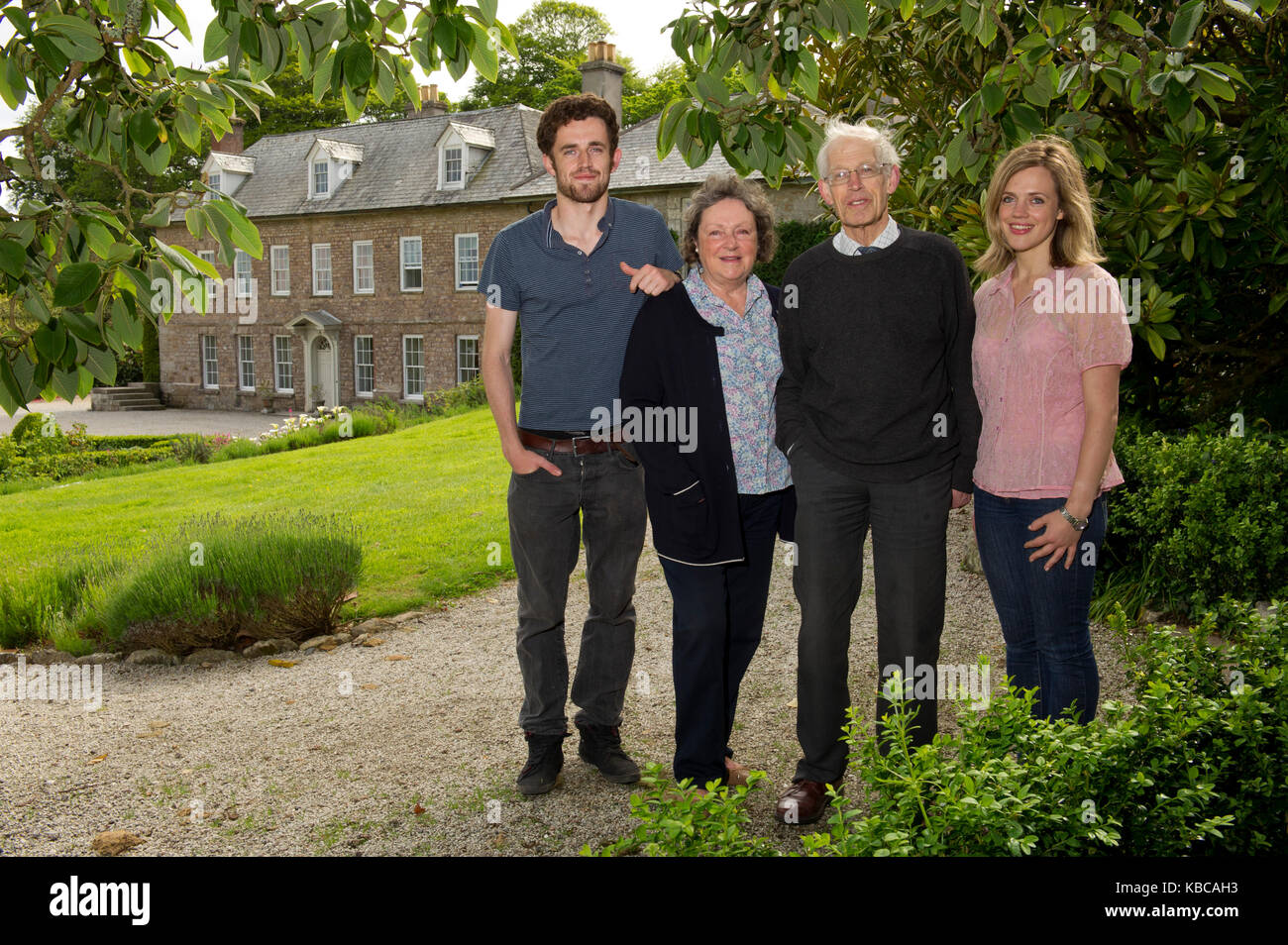 Trereife House, Penzance, Cornwall, with owners Tim & Liz Le Grice with ...