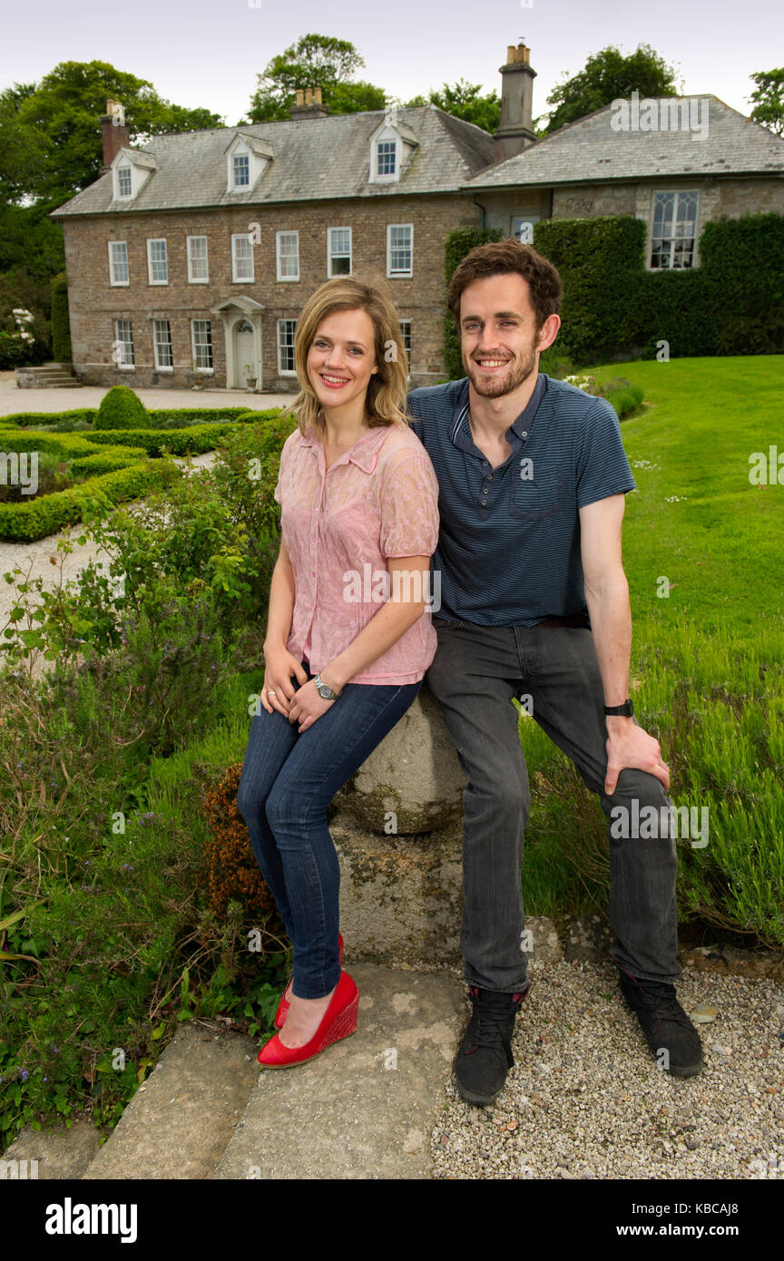 Trereife House, Penzance, Cornwall, with owners Tim & Liz Le Grice with ...