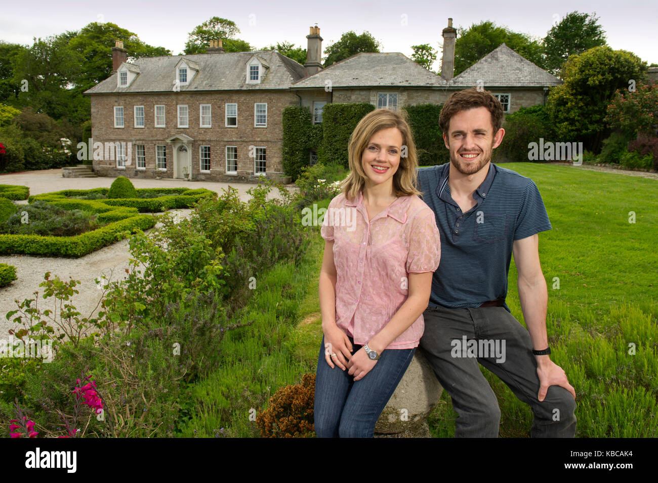 Trereife House, Penzance, Cornwall, with owners Tim & Liz Le Grice with ...