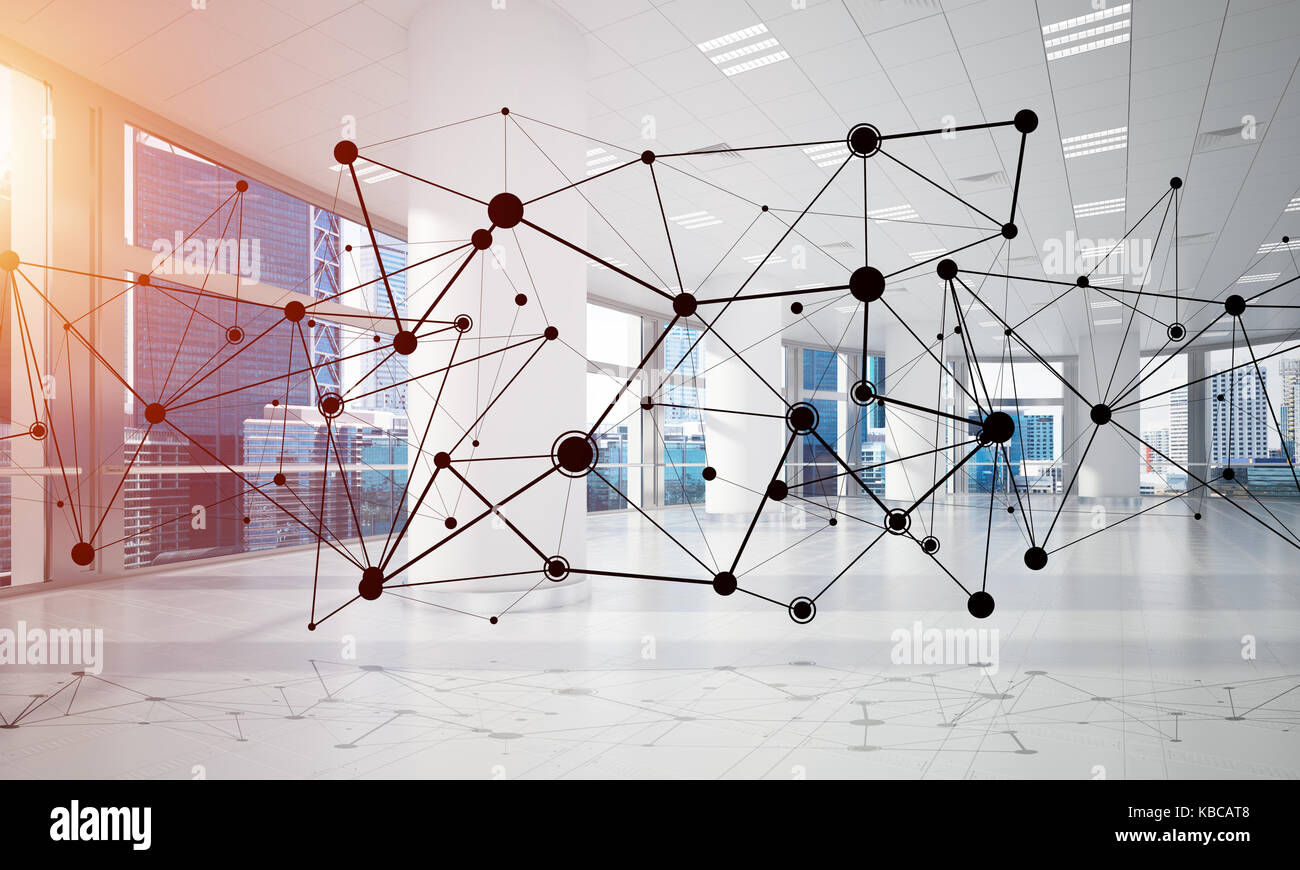 Networking and wireless connection as concept for effective modern ...