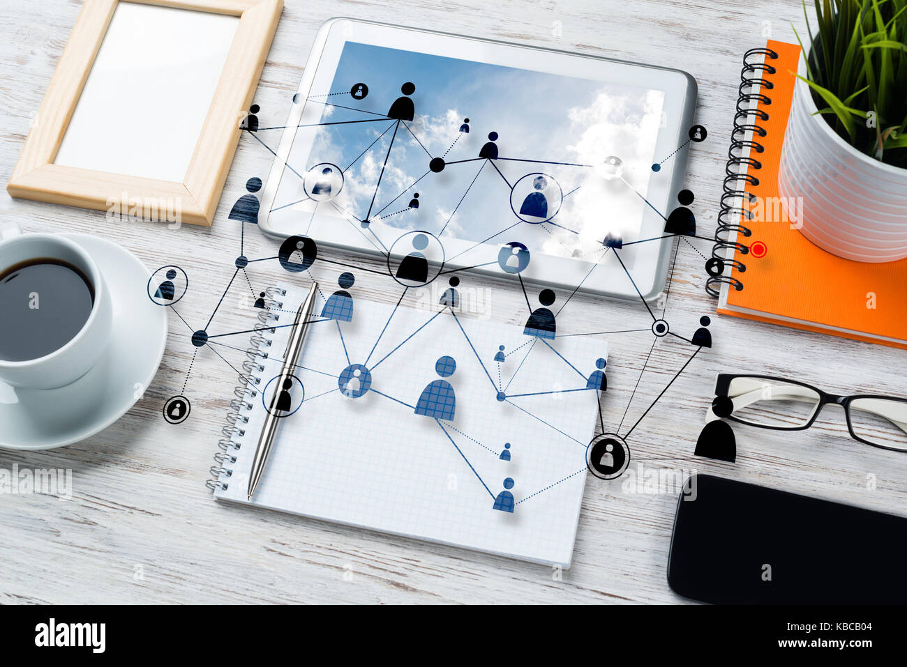 Networking and social communication concepts Stock Photo - Alamy