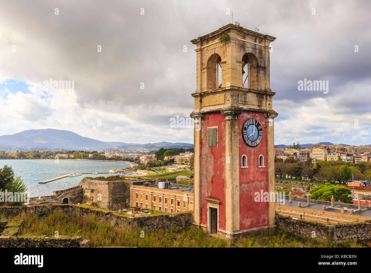 Clock Tower, Old Fortress and Old Town, Corfu Town, UNESCO World ...