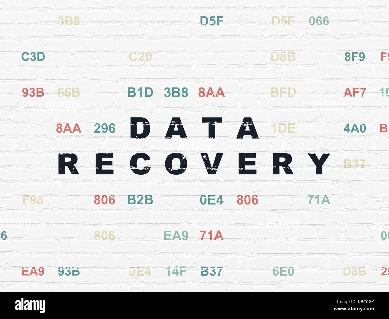 Data concept: Data Recovery on wall background Stock Photo - Alamy