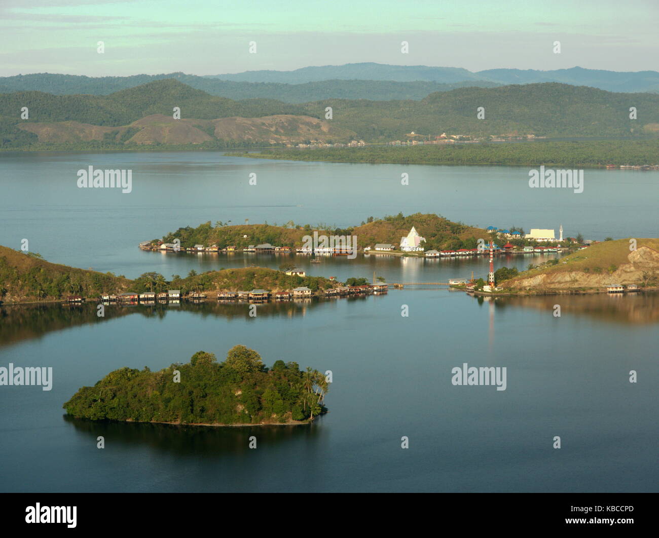 Lake Sentani from the air, Papua, Indonesia Stock Photo - Alamy