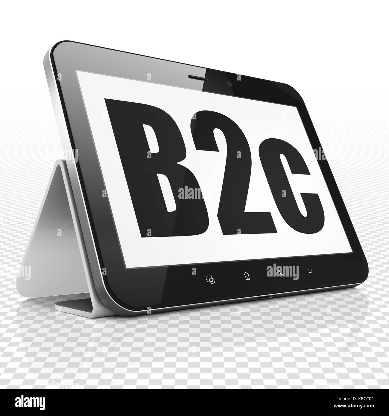 Business concept: Tablet Computer with B2c on display Stock Photo - Alamy