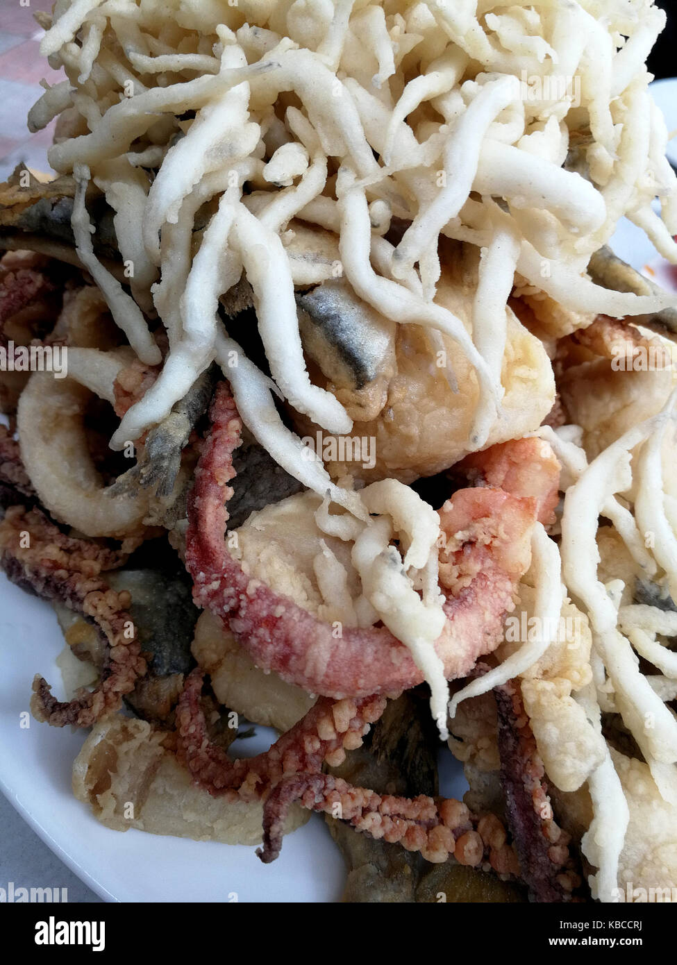 fried fish tray Stock Photo - Alamy