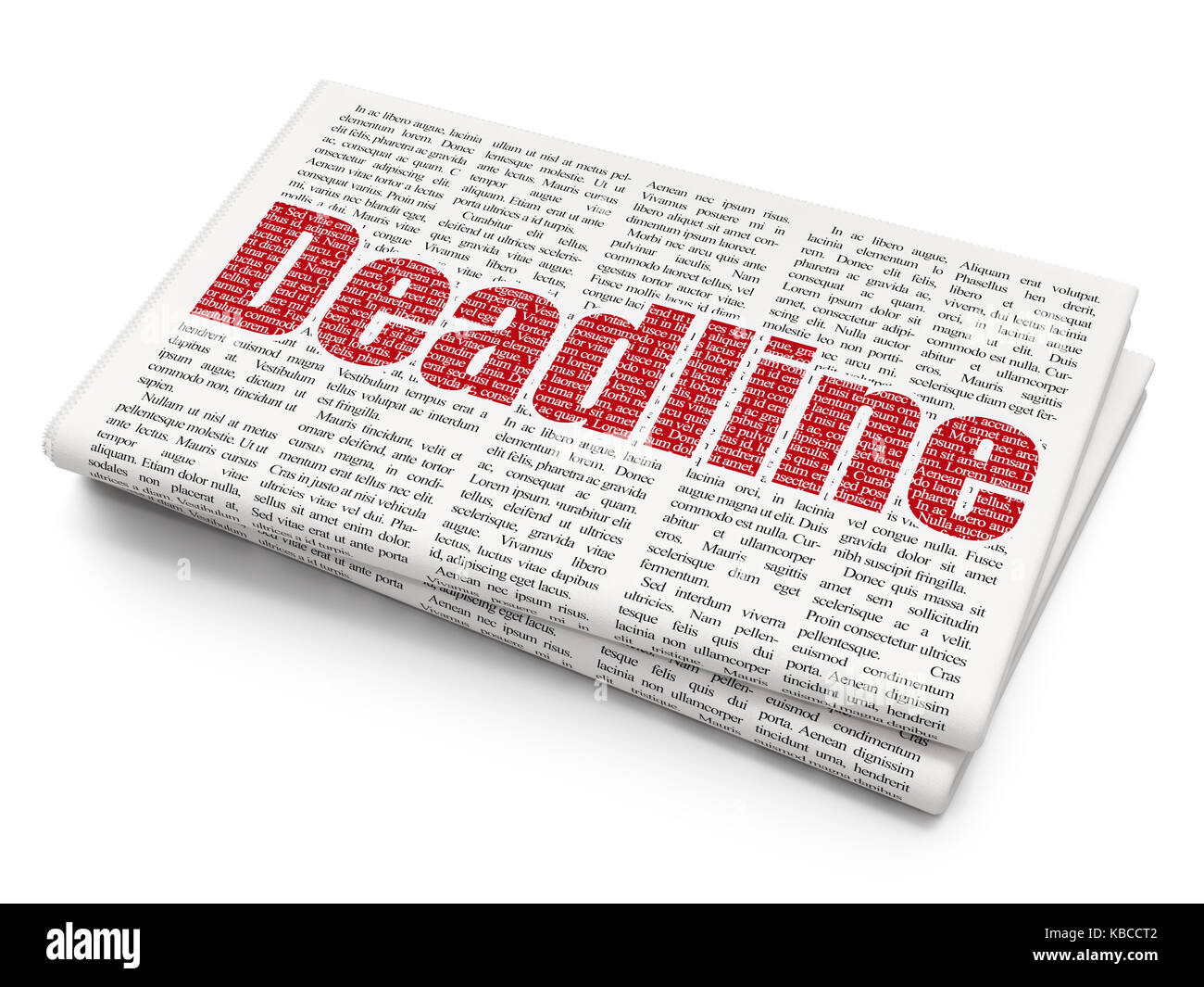 Business concept: Deadline on Newspaper background Stock Photo - Alamy