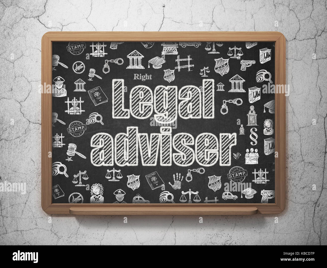 Law concept: Legal Adviser on School board background Stock Photo - Alamy