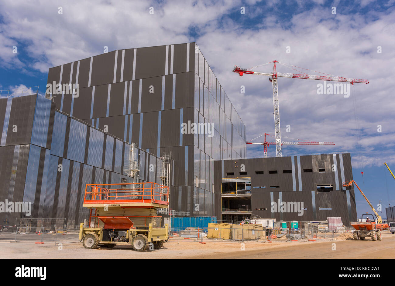 PROVENCE, FRANCE -Tokamak Assembly Hall under construction, ITER ...