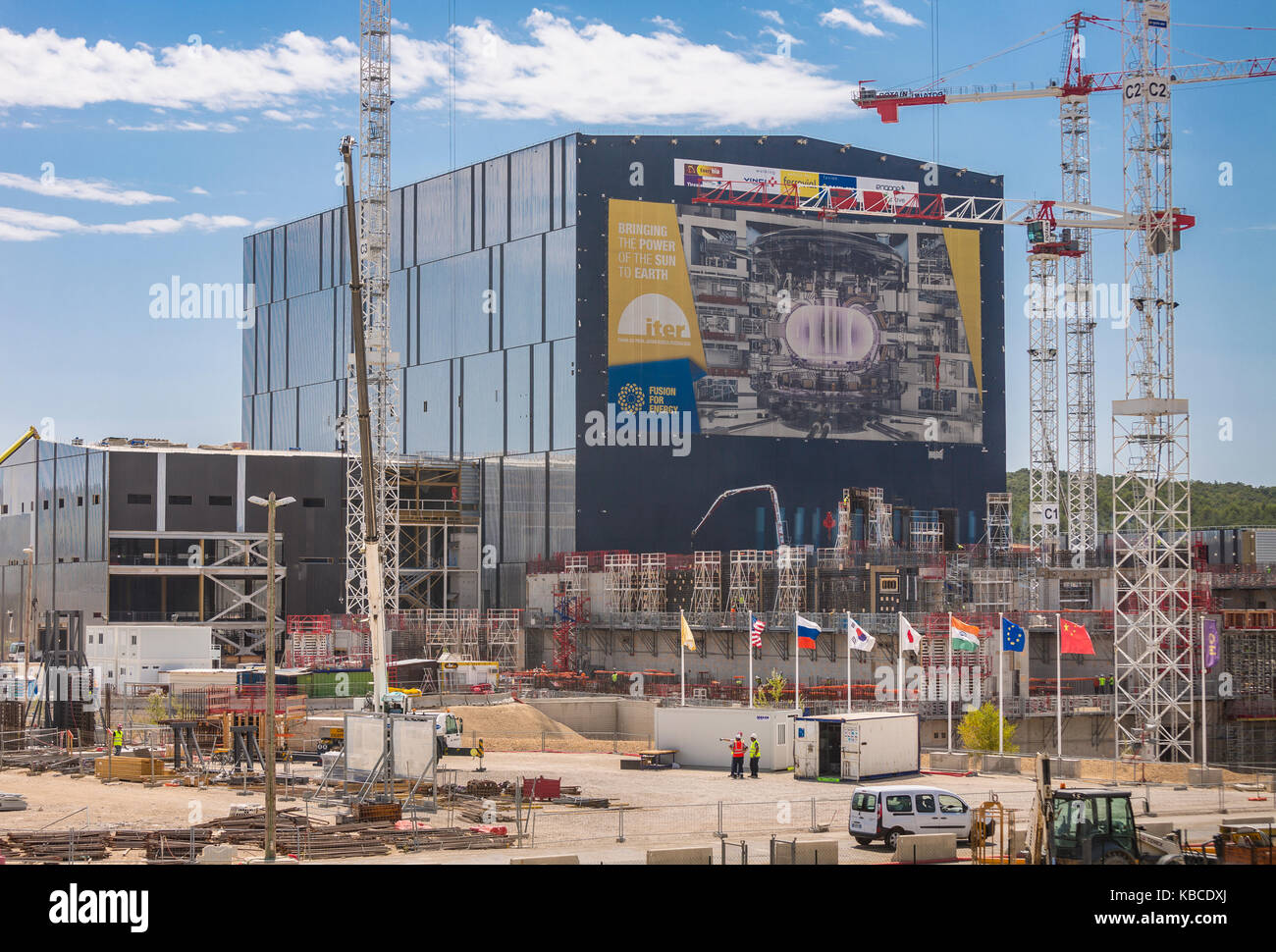 PROVENCE, FRANCE - ITER Assembly Building, International Fusion Energy ...
