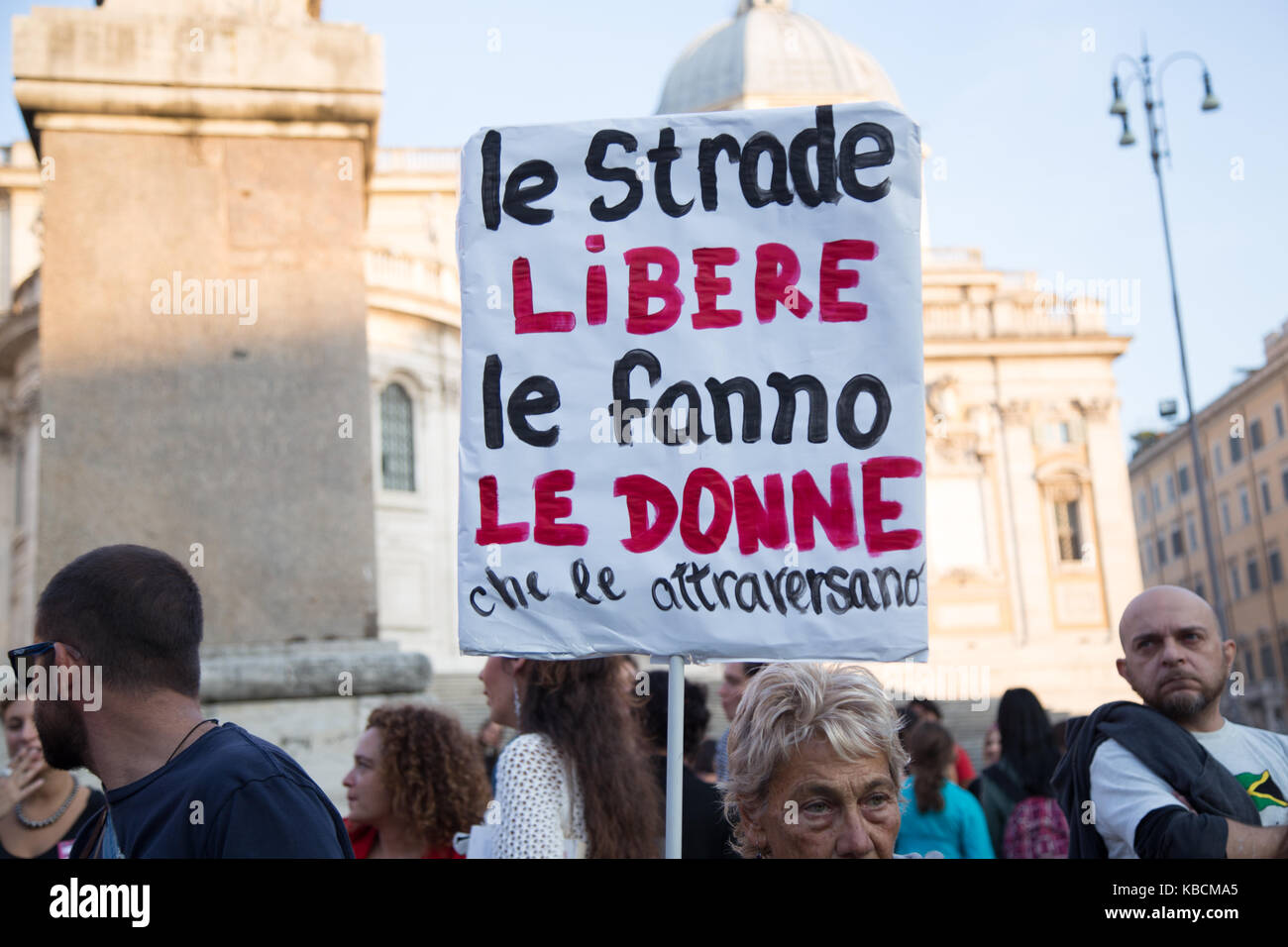 Rome, Italy. 28th Sep, 2017. Demonstration organized by the feminists ...
