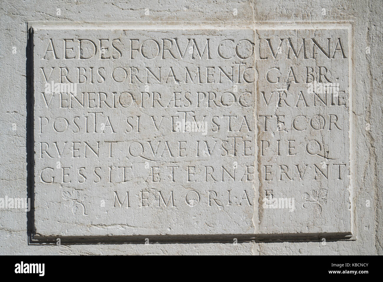 Ancient roman inscription hi-res stock photography and images - Alamy