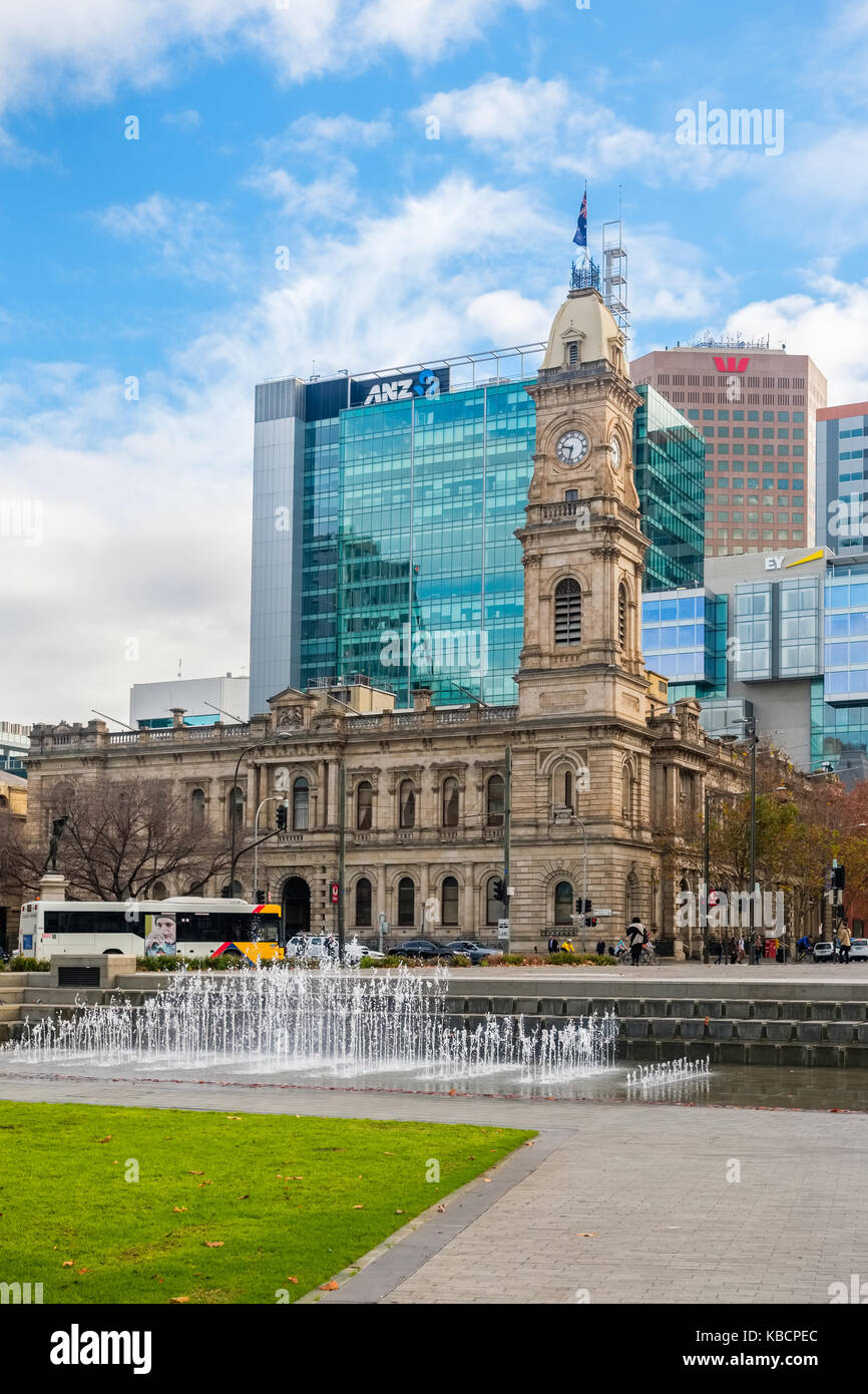 Adelaide, Australia - June 28, 2017: Victoria Square viewed from South ...