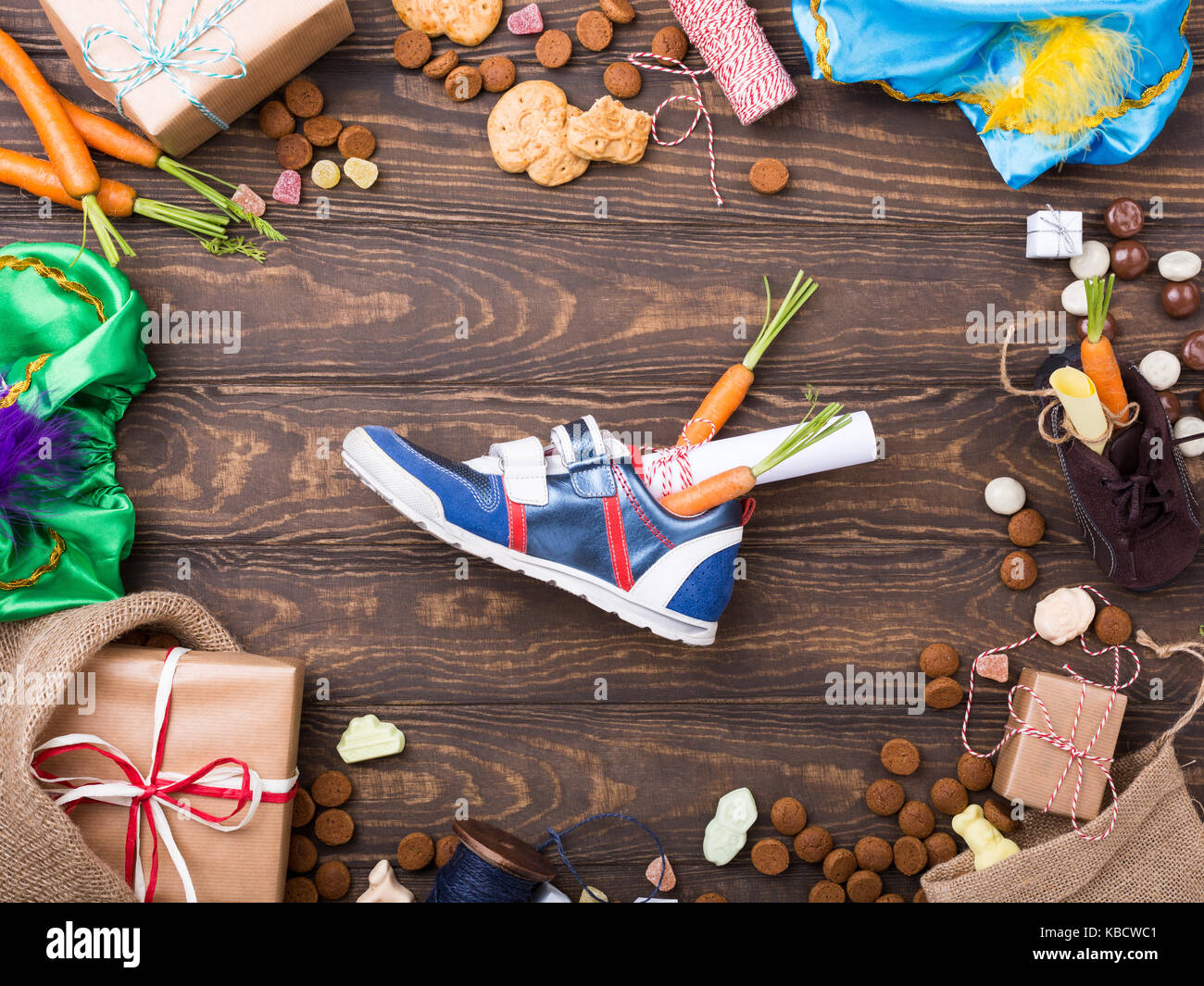 Dutch holiday Sinterklaas background Stock Photo - Alamy