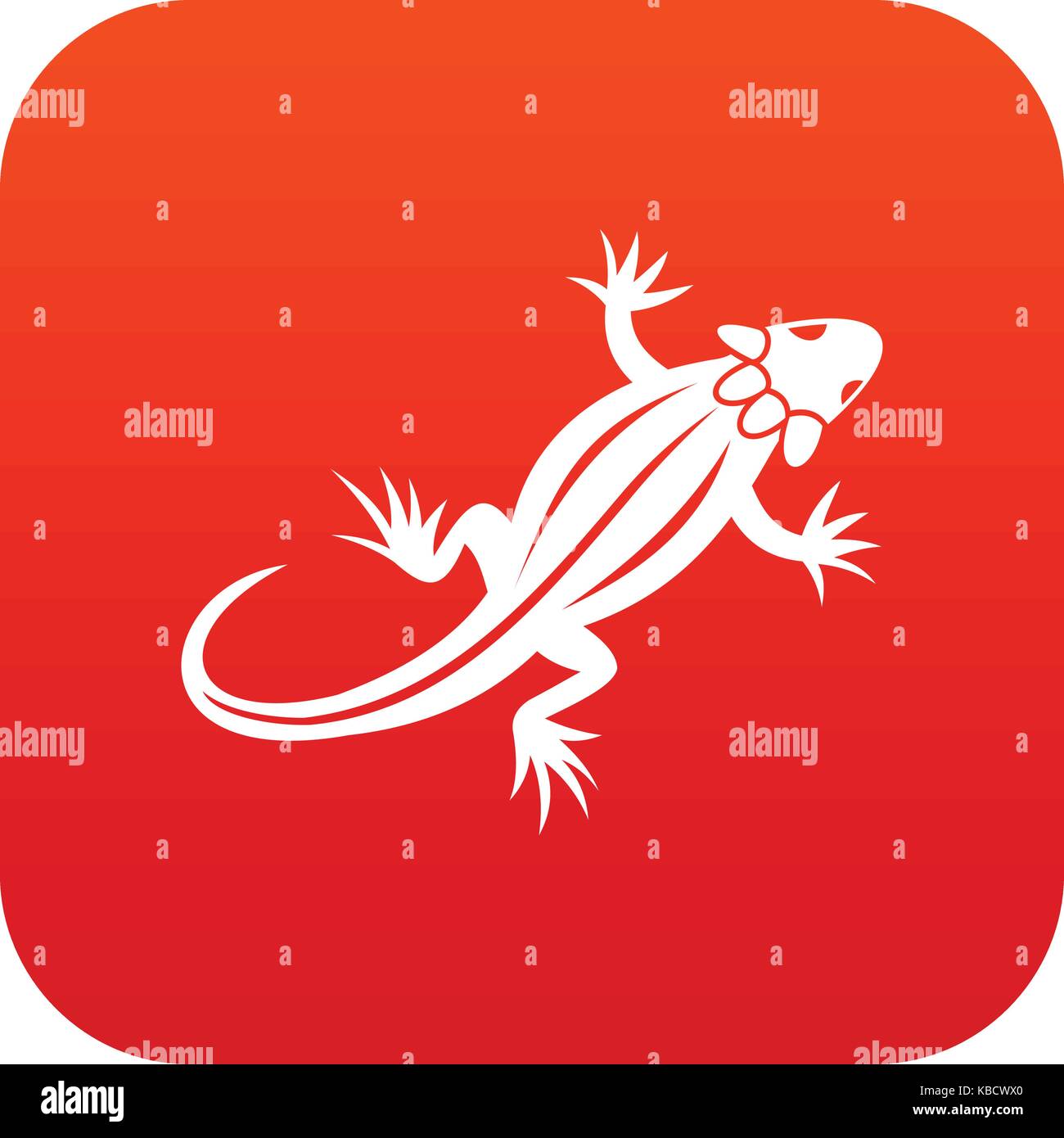 Lizard icon digital red Stock Vector Image & Art - Alamy