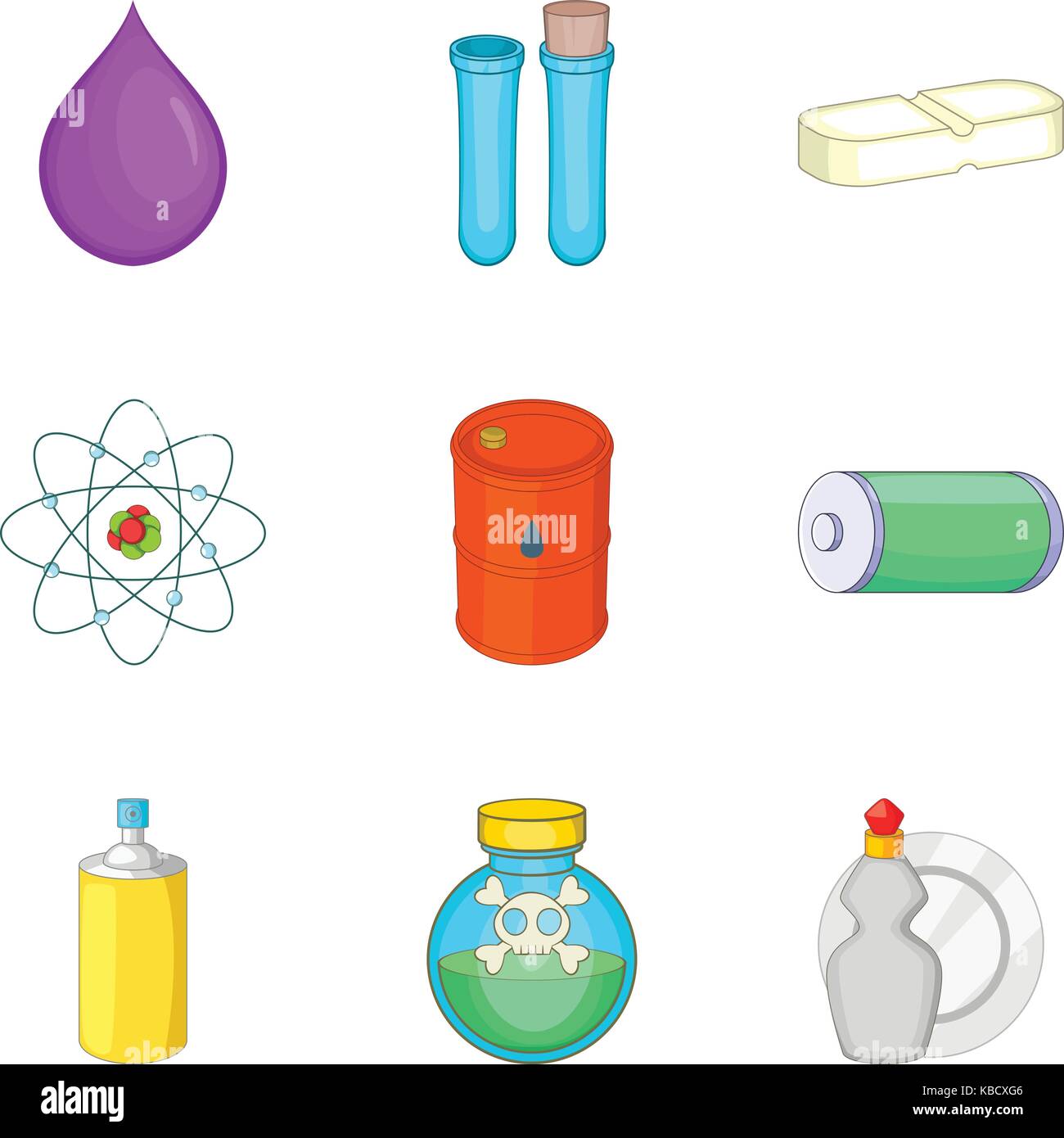 Narcotic icons set, cartoon style Stock Vector Image & Art - Alamy