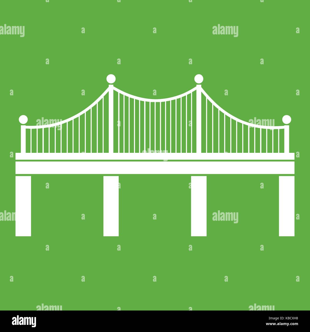 Bridge icon green Stock Vector Image & Art - Alamy