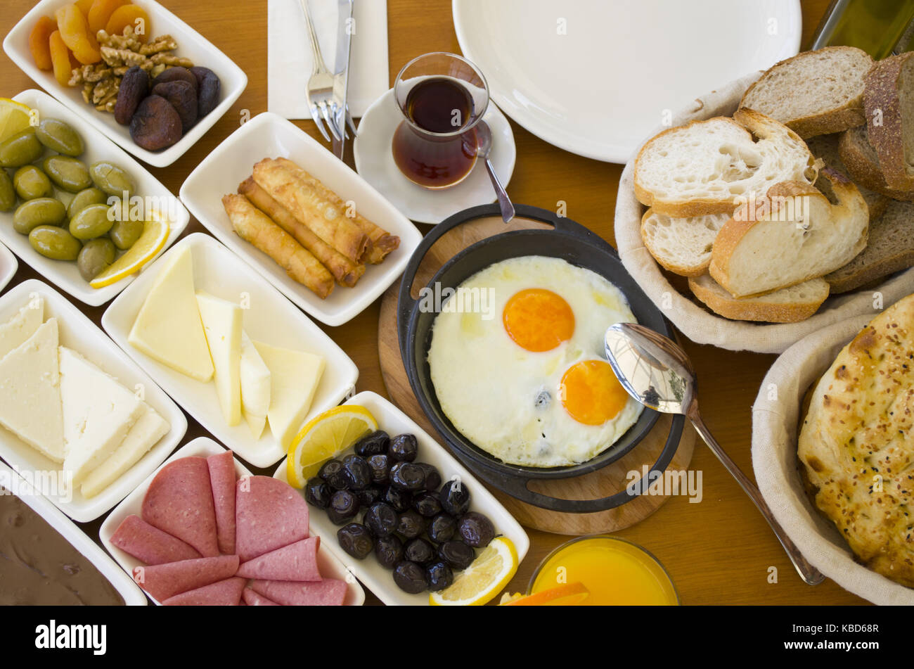 traditional turkish breakfast Stock Photo - Alamy