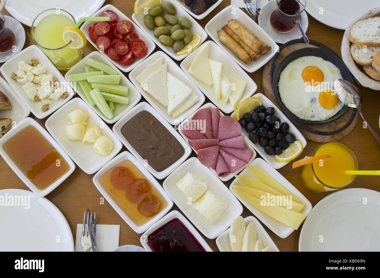 traditional turkish breakfast Stock Photo - Alamy