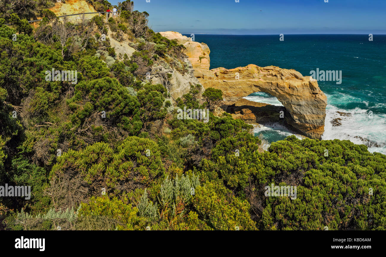 All shades of blue of the Pacific ocean. The Australian coast Stock ...