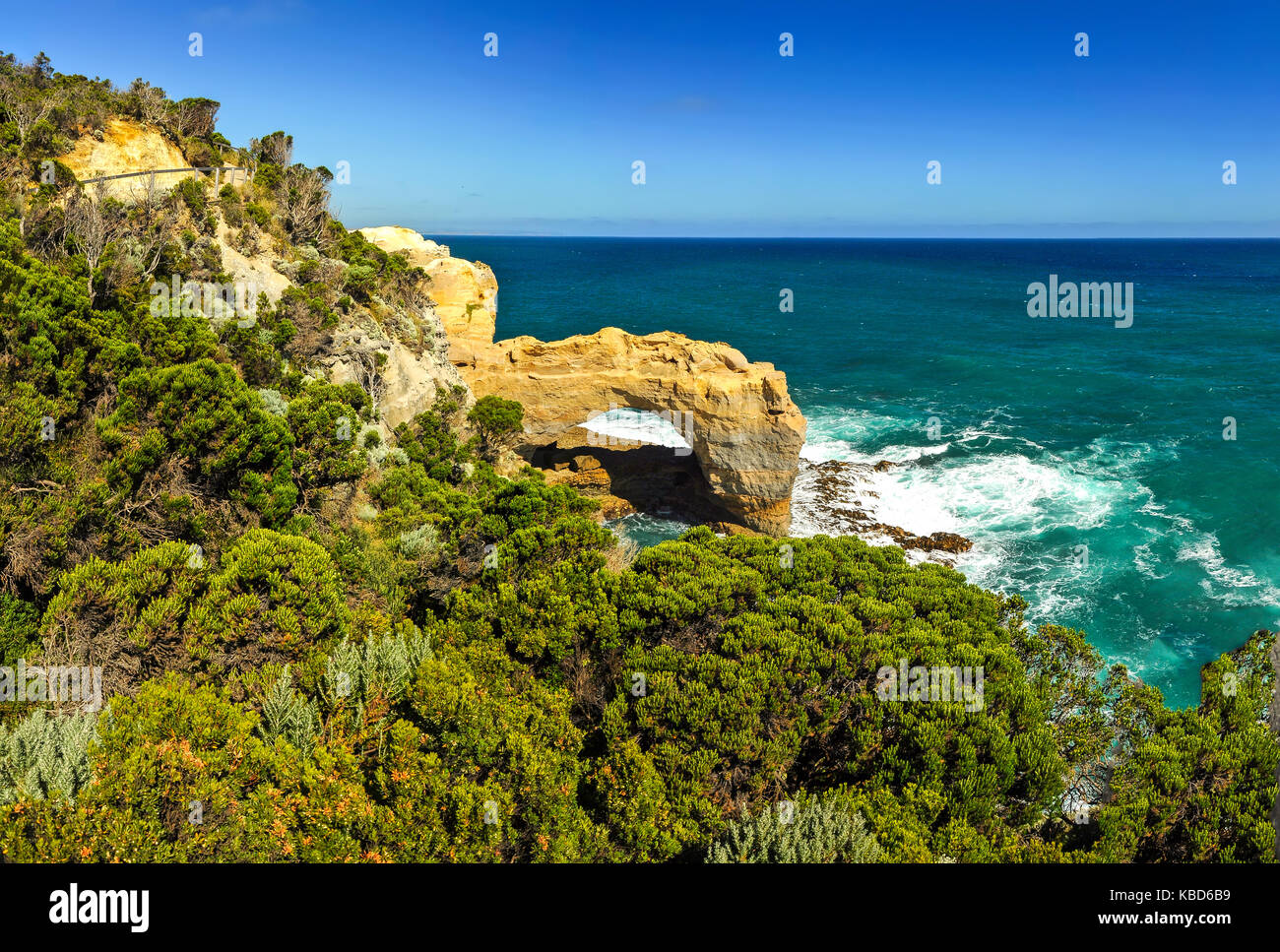 All shades of blue of the Pacific ocean. The Australian coast Stock ...