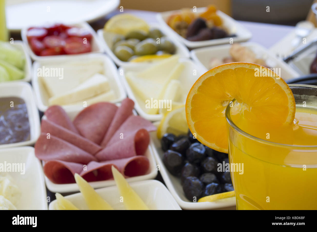 Brunch table top view eating hi-res stock photography and images - Alamy