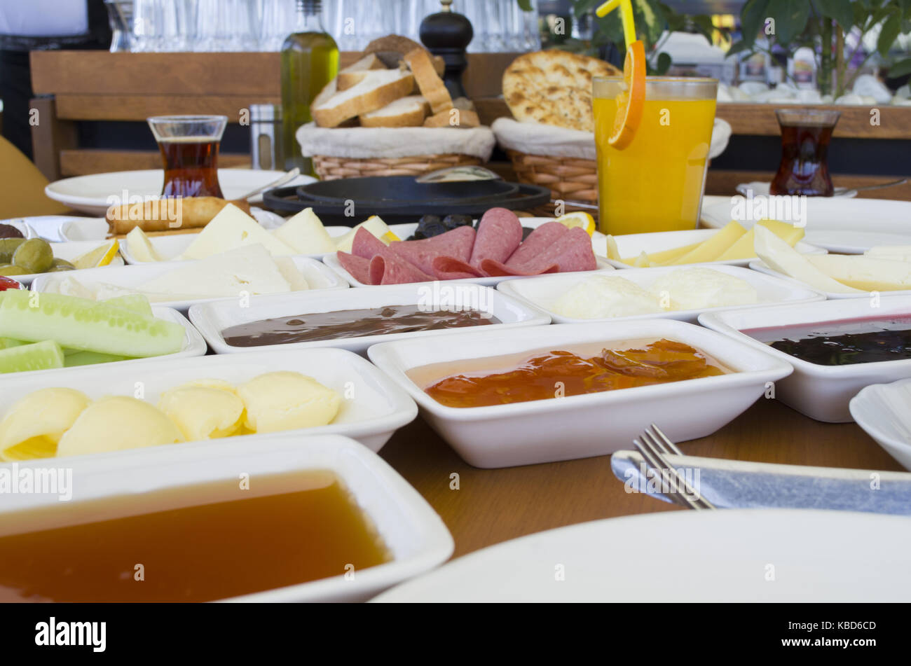 traditional turkish breakfast Stock Photo - Alamy