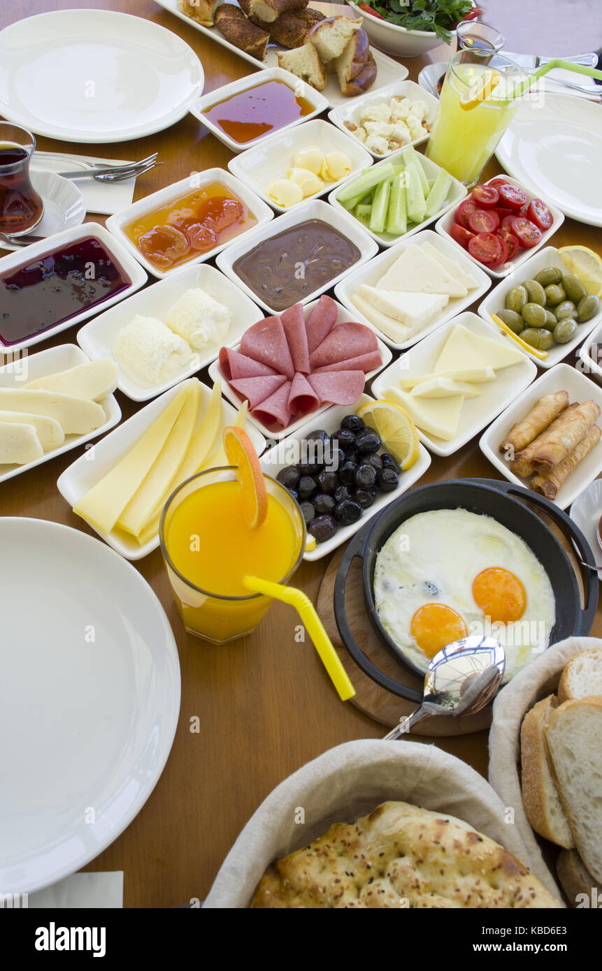 traditional turkish breakfast Stock Photo - Alamy
