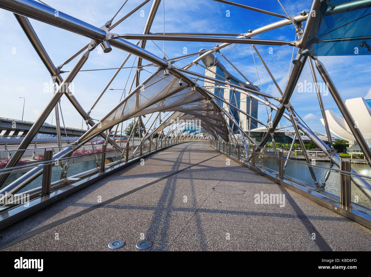 Helix bridge construction hi-res stock photography and images - Alamy