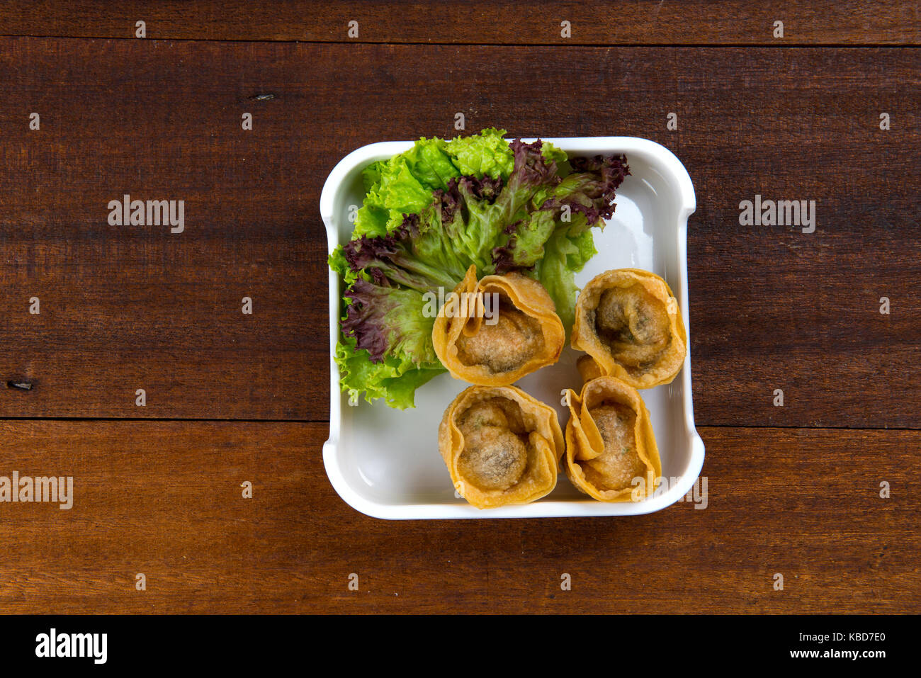 raw fried wanton Stock Photo - Alamy
