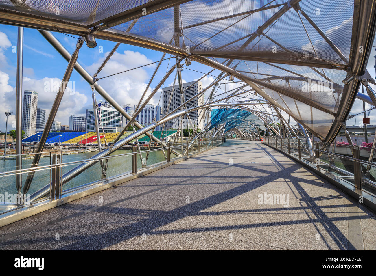 Helix bridge construction hi-res stock photography and images - Alamy