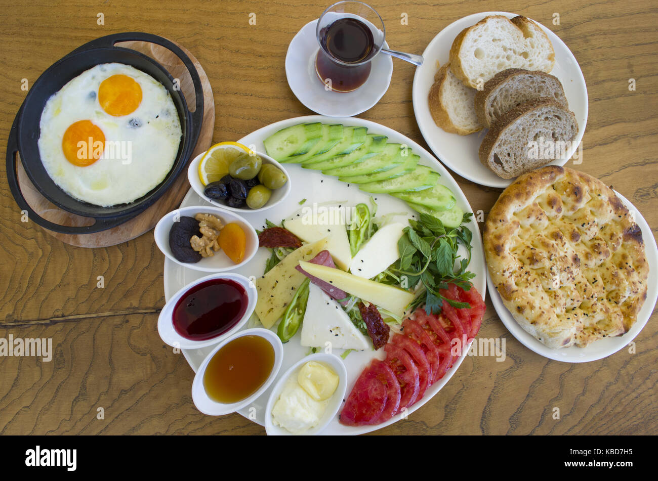 Overhead breakfast plate coffee hi-res stock photography and images - Alamy