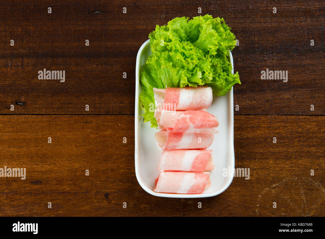 rolled meat for steamboat Stock Photo - Alamy