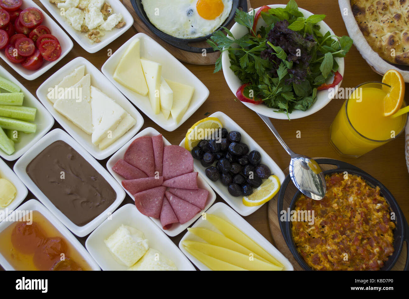 Turkish breakfast table hi-res stock photography and images - Alamy