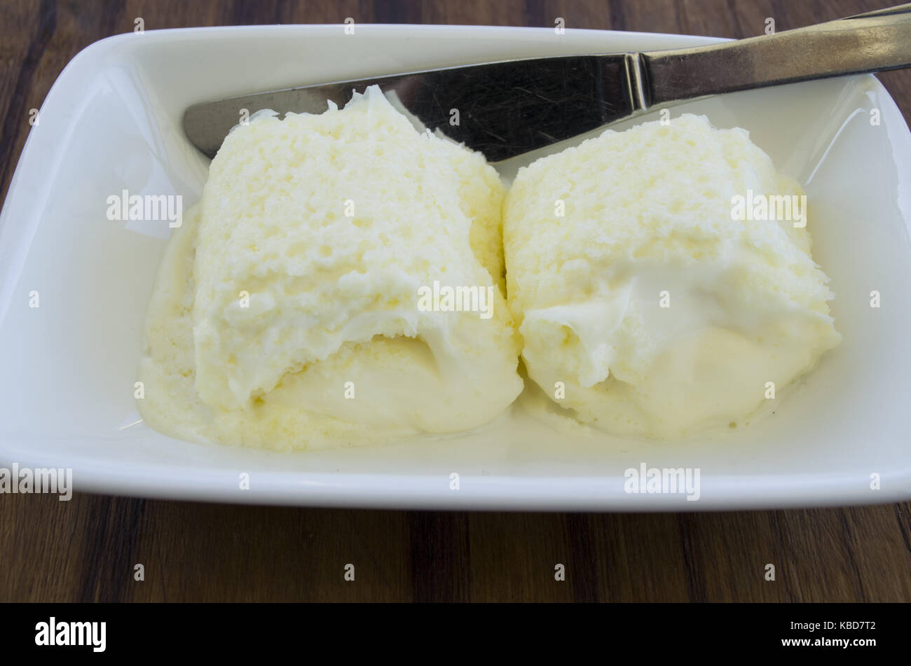 traditional balkan breakfast set kaymak or butter cream flatbread and ...
