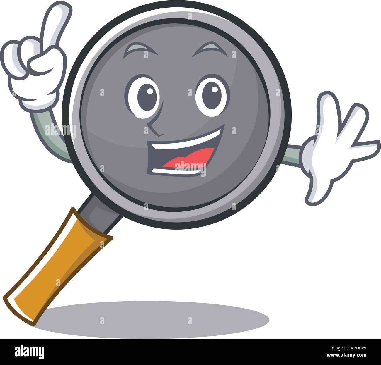 Finger frying pan cartoon hi-res stock photography and images - Alamy
