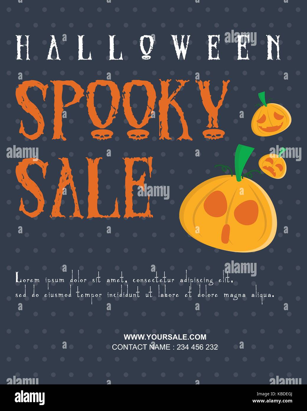 Halloween sale poster design collection Stock Vector Image & Art - Alamy