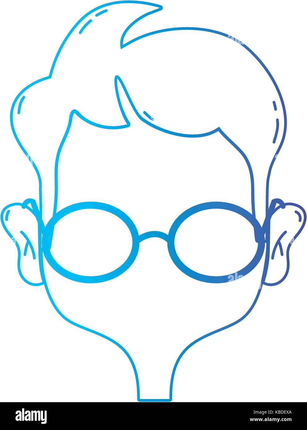 line man head with hairstyle design Stock Vector Image & Art - Alamy