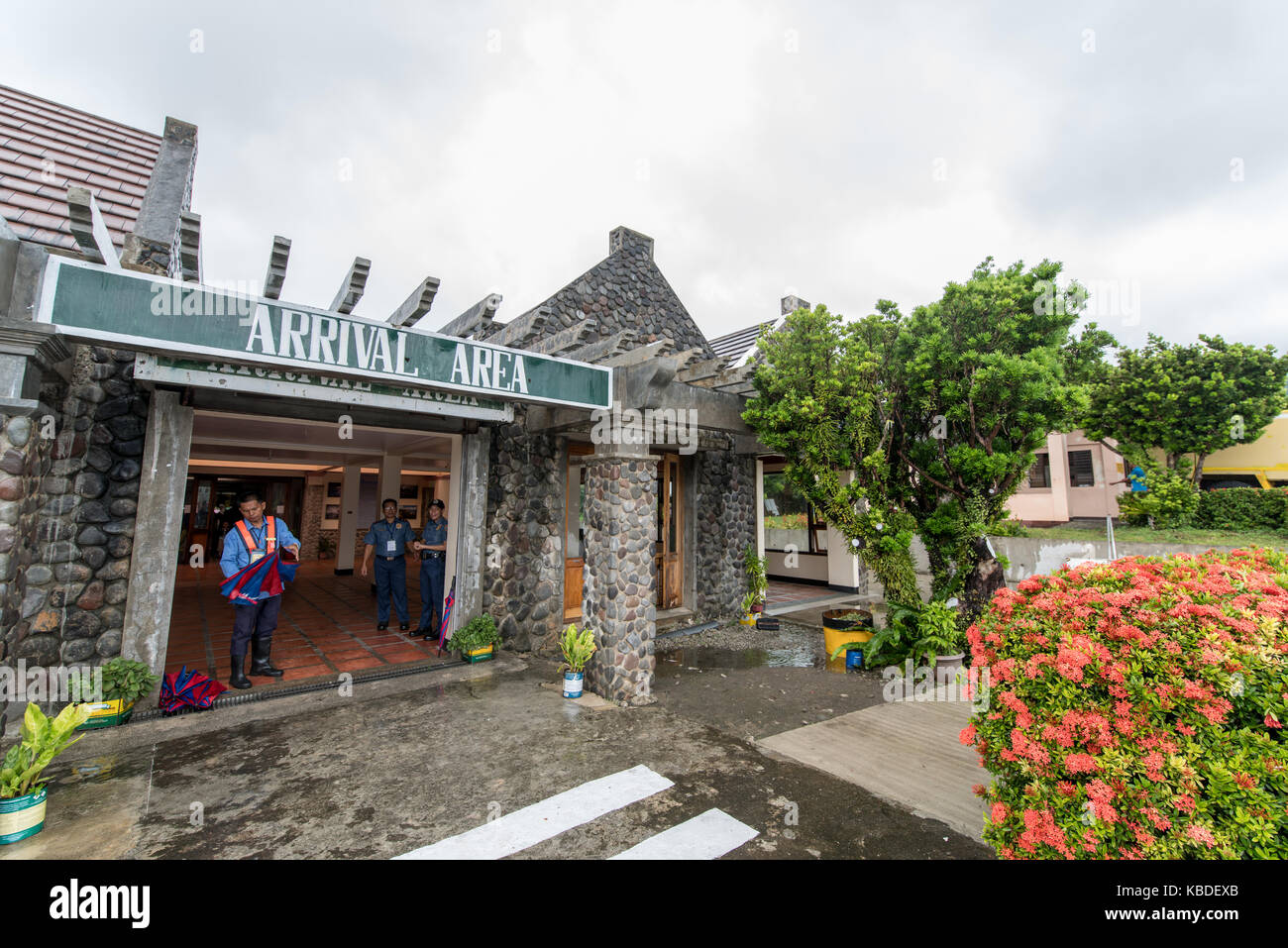 Sep 20,2017 Arrival area at Basco Airport, Batanes, Philippines Stock ...