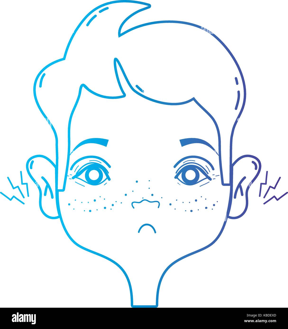 Ear earache Stock Vector Images - Alamy