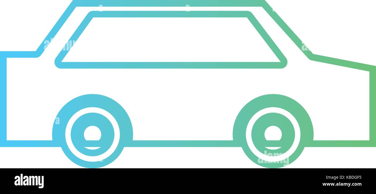 line normal car to transportation and modern style Stock Vector Image ...