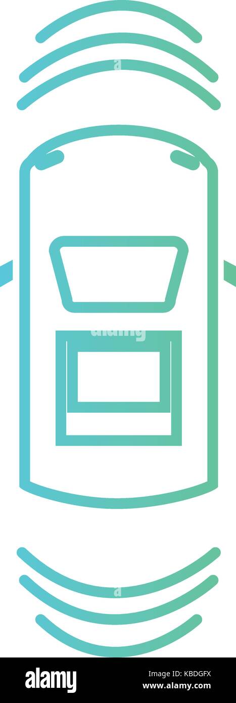 line car transportation from above with sunroof Stock Vector Image ...