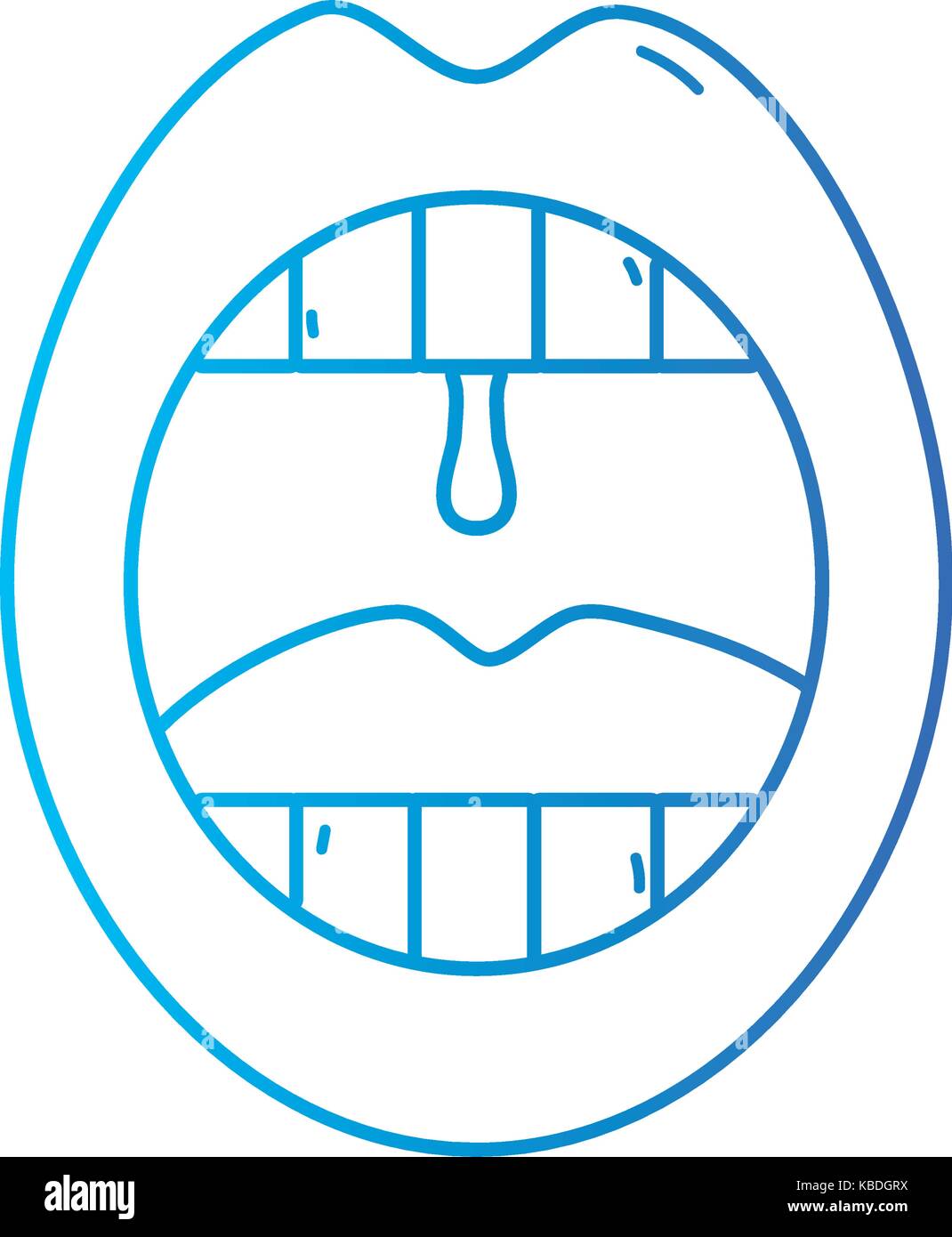 Flu sore throat line Stock Vector Images - Alamy