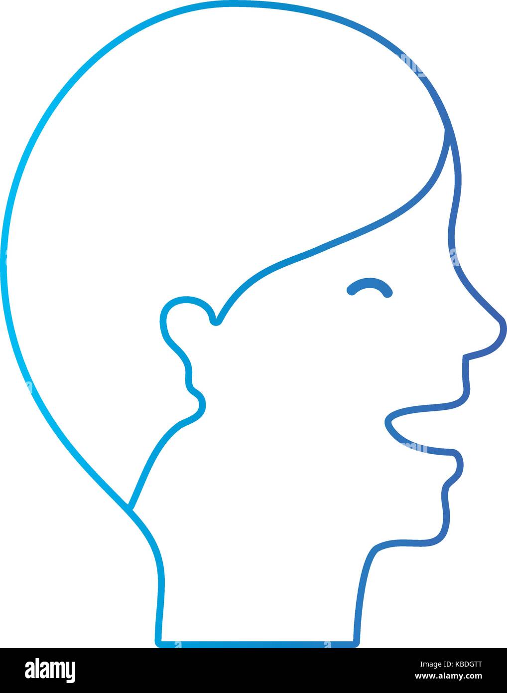 line man head with hairstyle design Stock Vector Image & Art - Alamy
