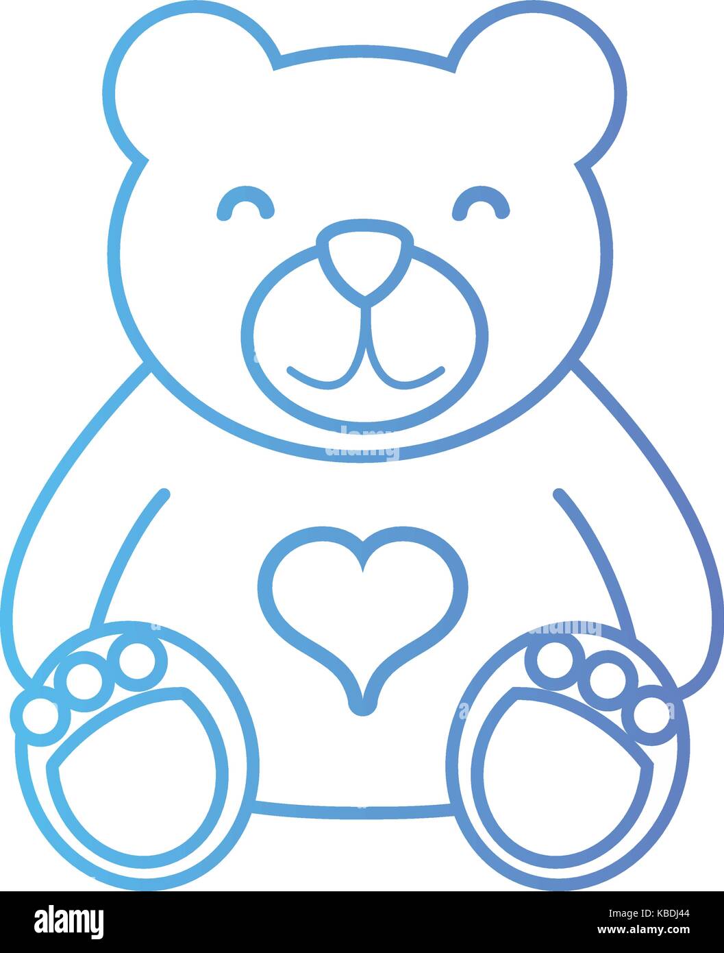 line nice teddy bear toy to game Stock Vector Image & Art - Alamy