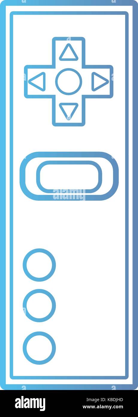 line videogame controller electronic technology Stock Vector Image ...