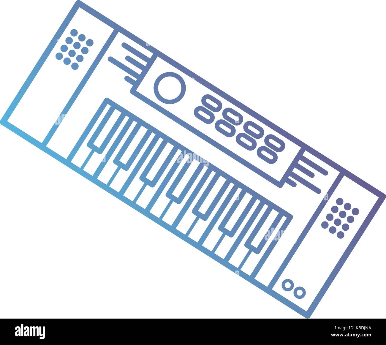 line piano music instrument to melody harmony Stock Vector Image & Art ...